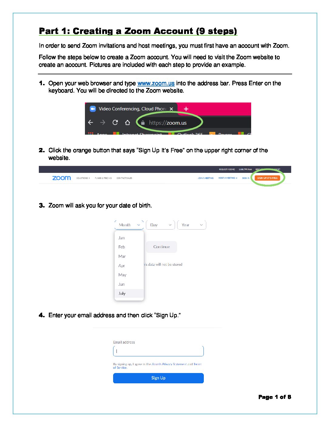 Zoom Guide: 4 Parts | VANTAGE Aging