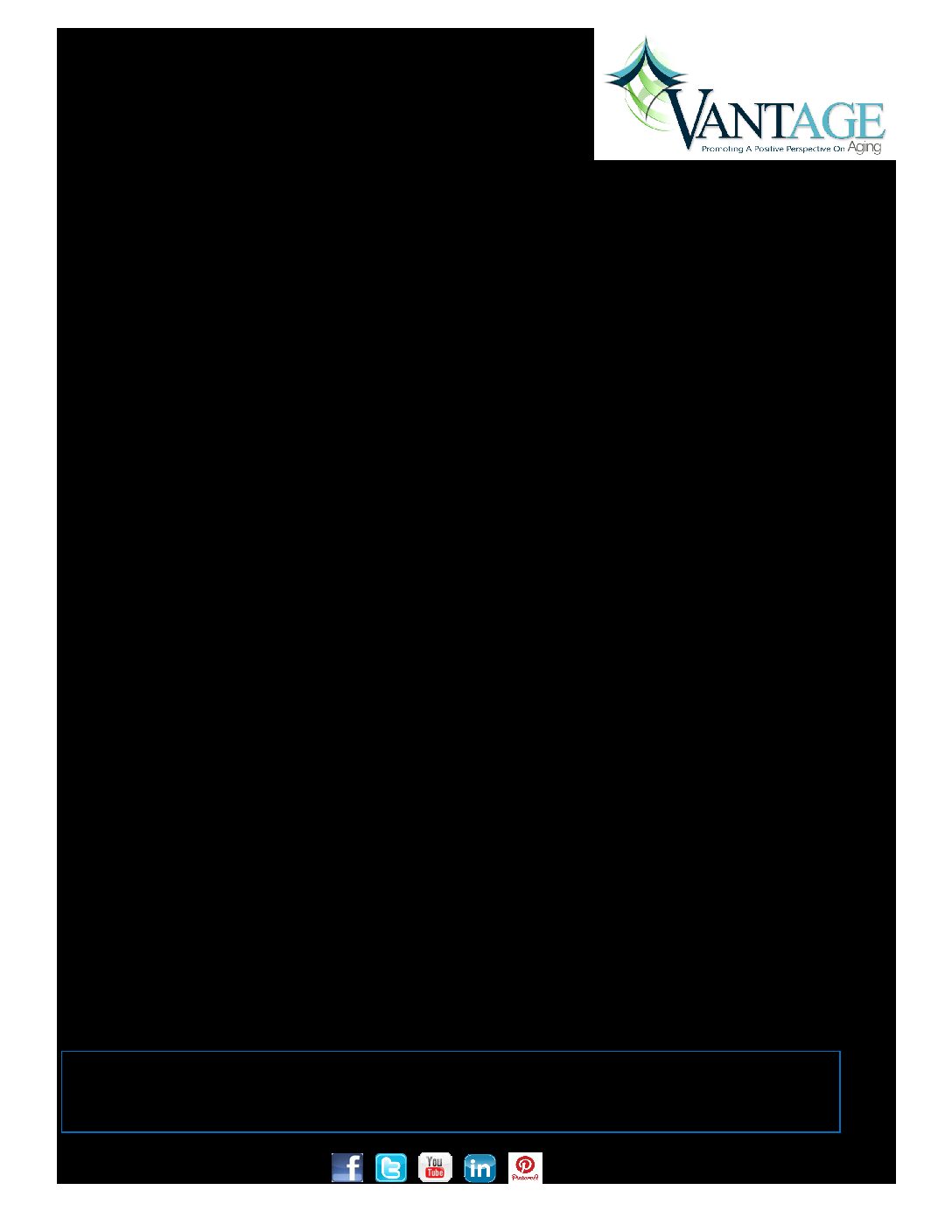 VANTAGE Fact Sheet | VANTAGE Aging