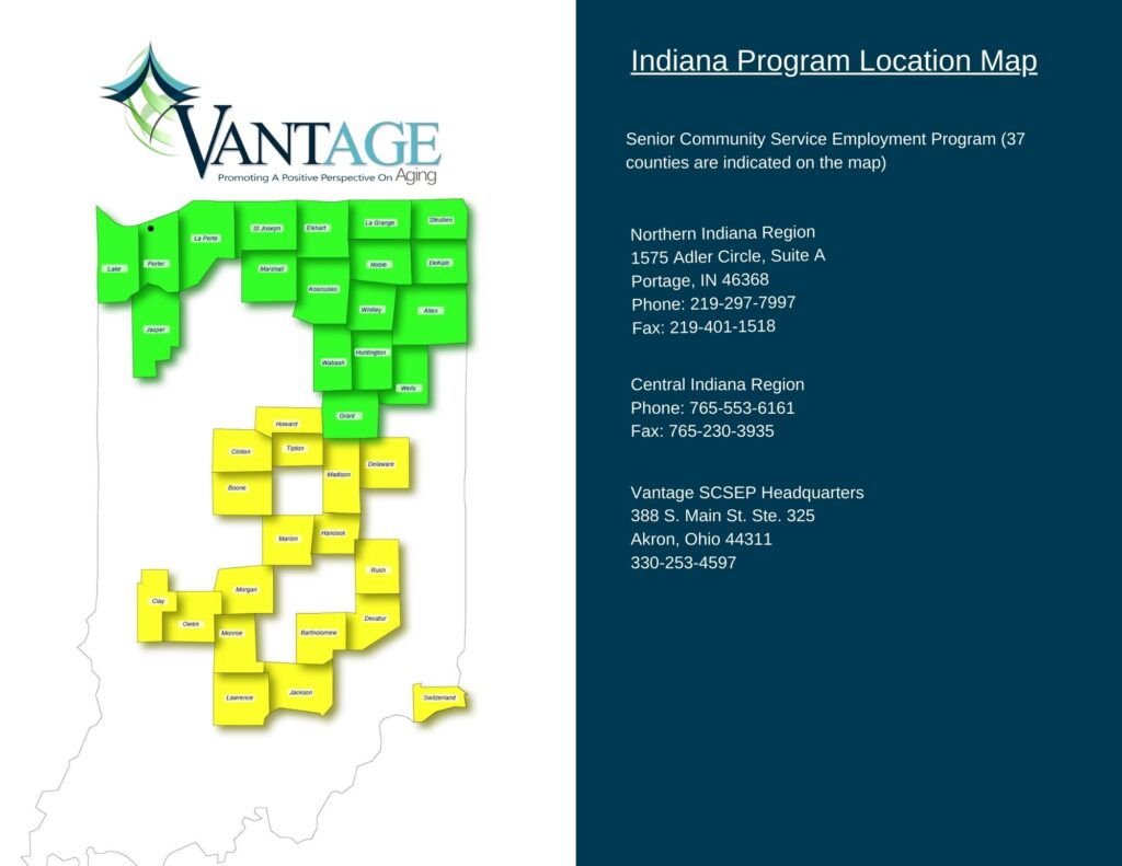 Map_Indiana Updated | VANTAGE Aging